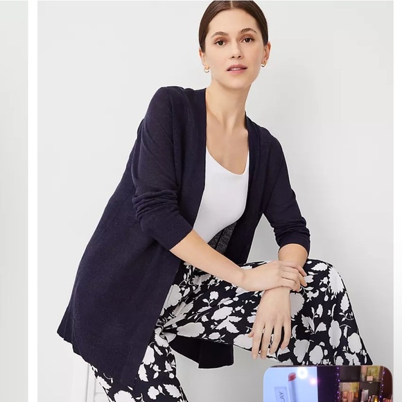Ann Taylor | Sweaters | New Linen Blend Open Cardigan | Poshmark